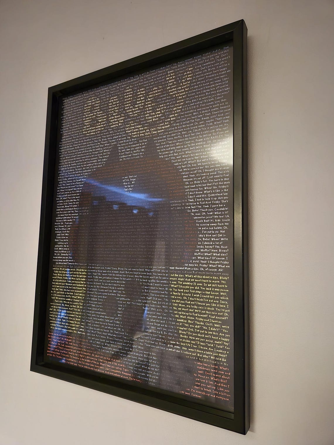 Bluey, the Sign (2024) Handwritten Movie Script Poster - Etsy