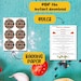 Food Spot It Card Game: Vocabulary Matching for Kids (PDF File) - Etsy