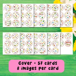 Spring Themed Vocabulary Game Worksheets Spot It Seek It Matching ...