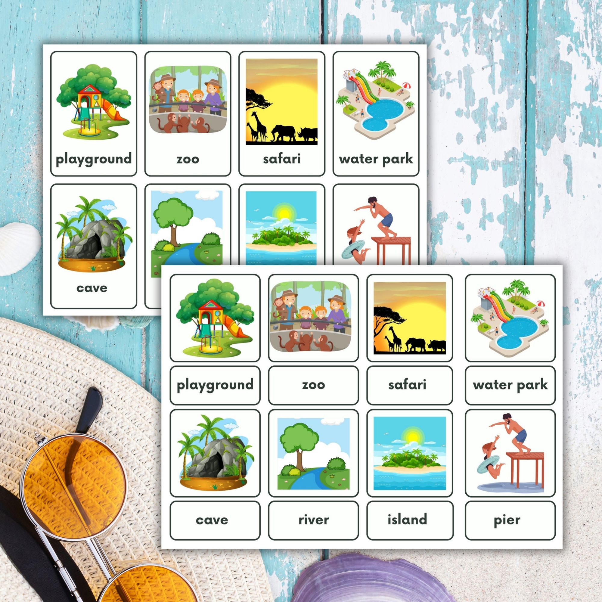Places Flashcards Travel Tourist Attractions Flashcards Printable ...