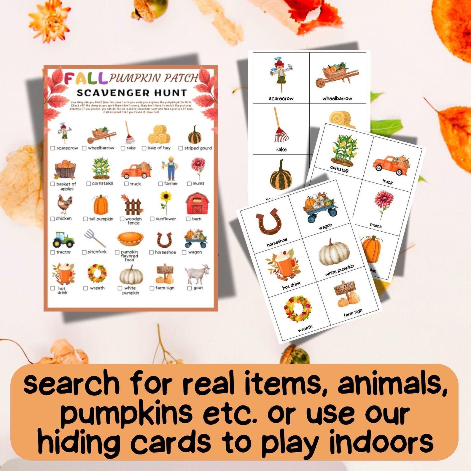 Fall Scavenger Hunt Bundle: Nature, Neighborhood, Pumpkin Patch ...