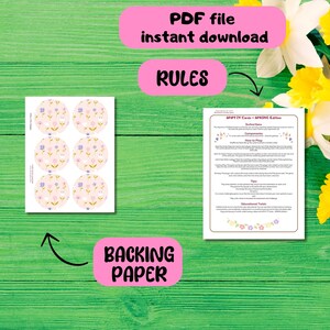 Spring Themed Vocabulary Game Worksheets Spot It Seek It Matching ...