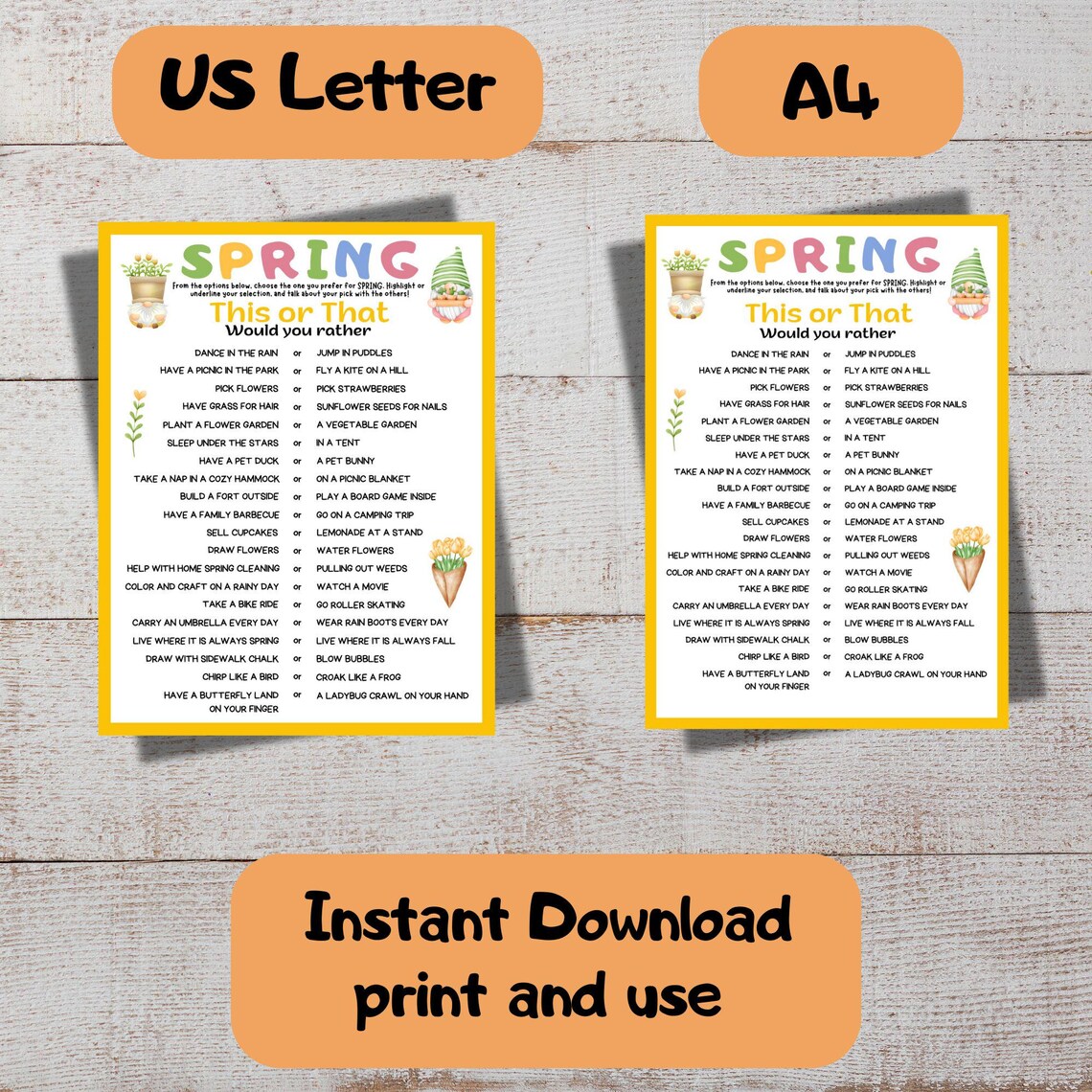 Would You Rather Worksheet Getting to Know You Game Questions Brain ...