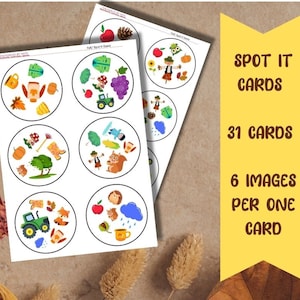 Fall Vocabulary Worksheets Autumn Words Games Bundle Set Dobble Style ...