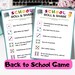 Back to School Dice Game Roll & Share Classroom Activity Printable ...