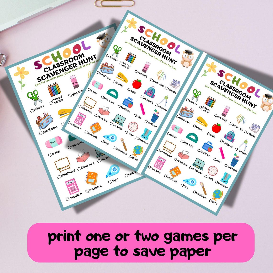 Back to School Themed Games Bundle Printable Kids Activity Pack First ...