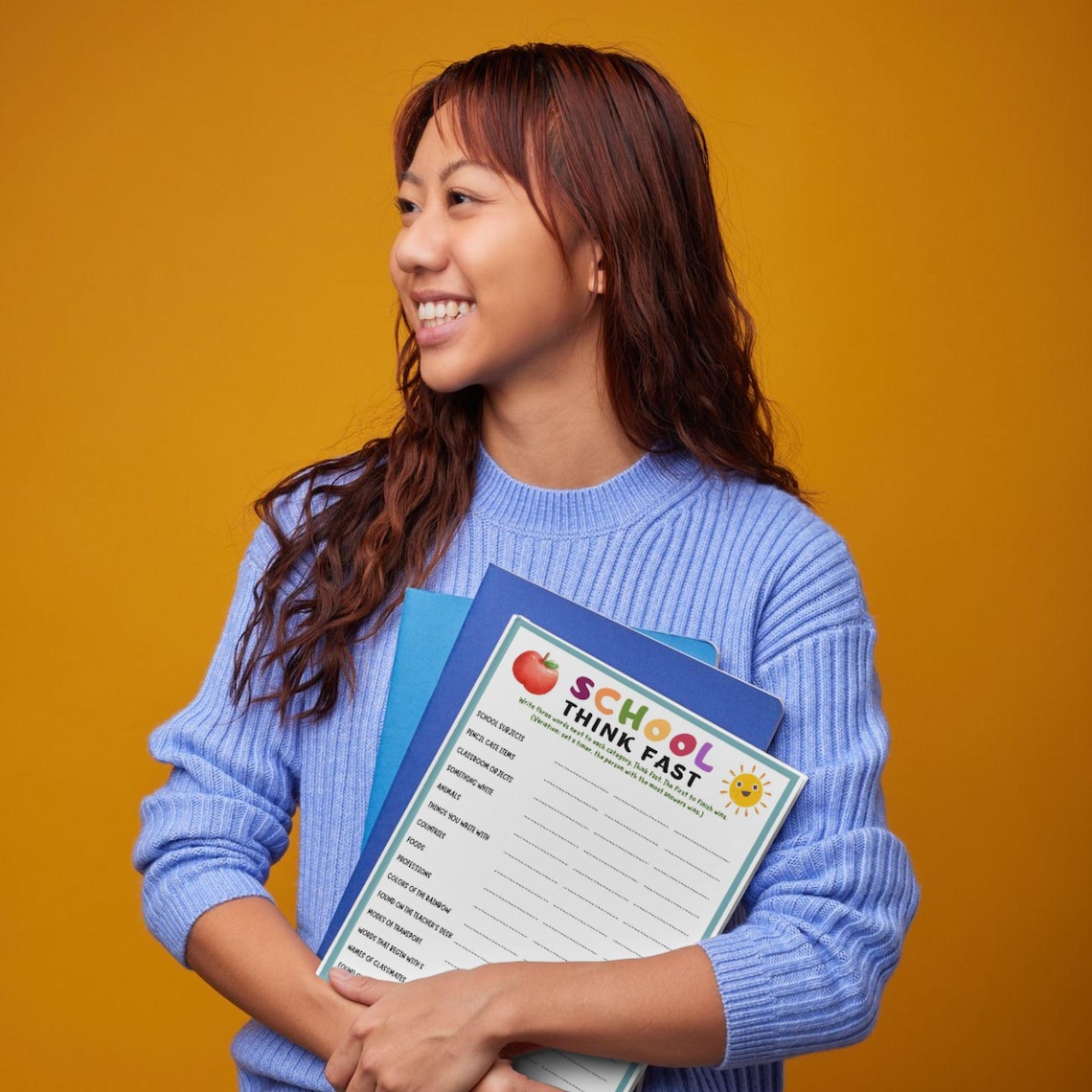 Back to School Think Fast Icebreaker Game Printable Worksheet Quick ...