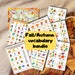 Fall Vocabulary Worksheets Autumn Words Games Bundle Set Dobble Style ...
