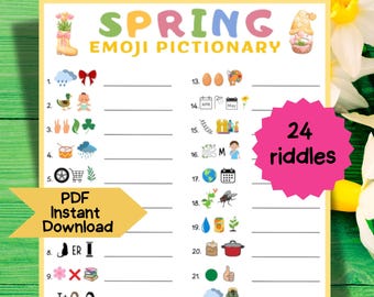 Fun Easter Printable Game for Kids Family Party Activity Classroom ...