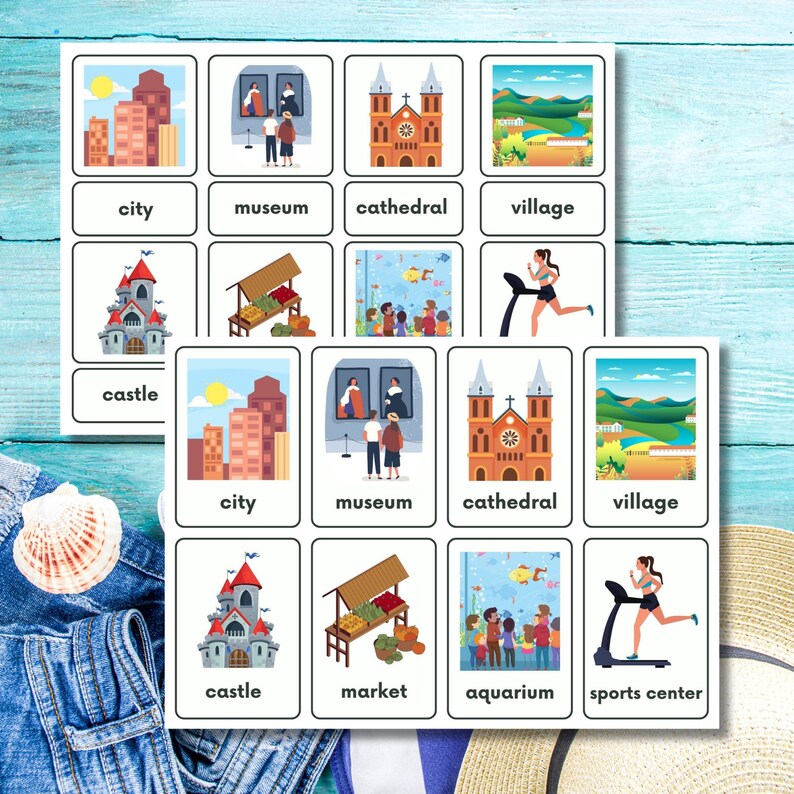 Places Flashcards Travel Tourist Attractions Flashcards Printable ...