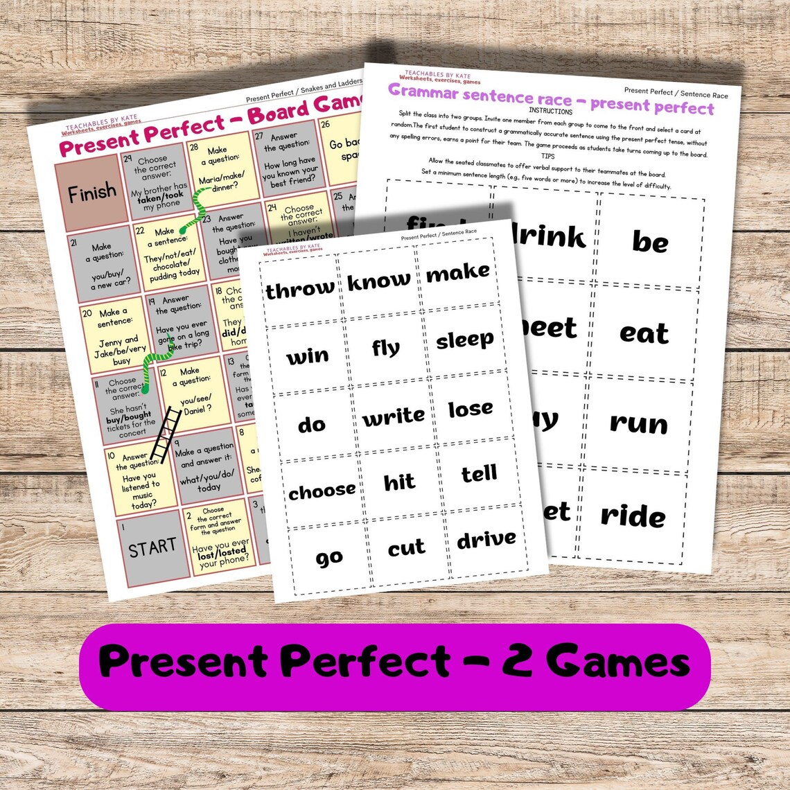 Present Perfect Tense English Grammar Exercises Practice Worksheets ...