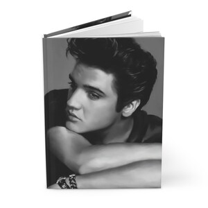 Vintage Young Elvis Presley Portrait Hardcover Journal Notebook for ...