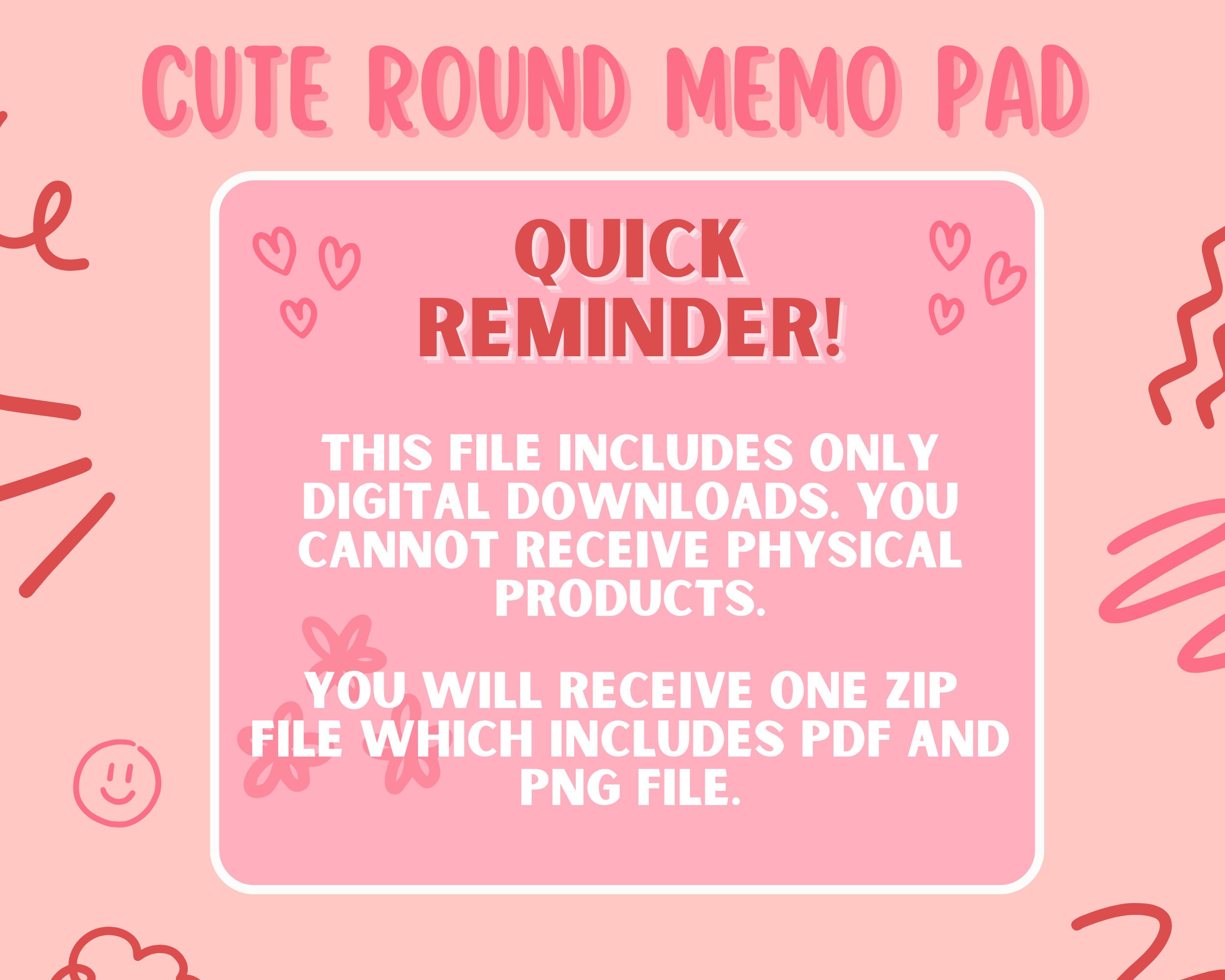 Printable Cute Round Memo Pad, Digital Downloadable Kawaii Bear Heart ...