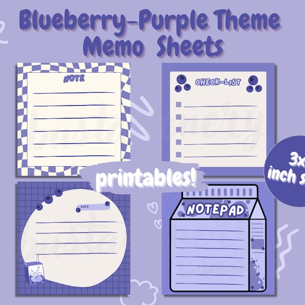 Memo Pad Printable - Etsy