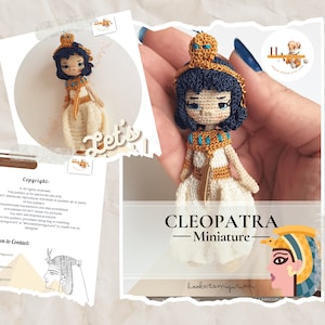 Miniature Cleopatra, Amigurumi Pattern, PDF Tutorial, Amigurumi Dolls ...