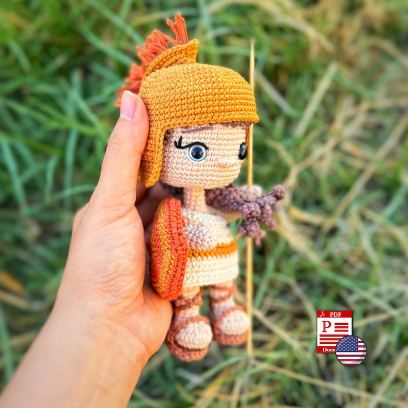 Athena Amigurumi Doll Crochet Pattern Greek Mythological Witchcraft ...