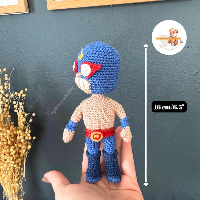 Wrestler Amigurumi Crochet Pattern: Handmade Plushie Toy (digital PDF ...