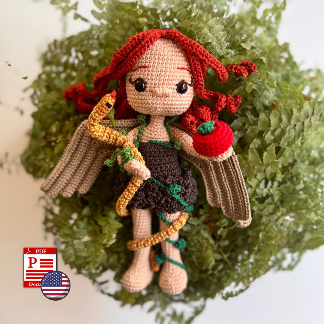 Lilith Amigurumi Doll PDF Pattern Mythological Divine Goddess Crochet ...