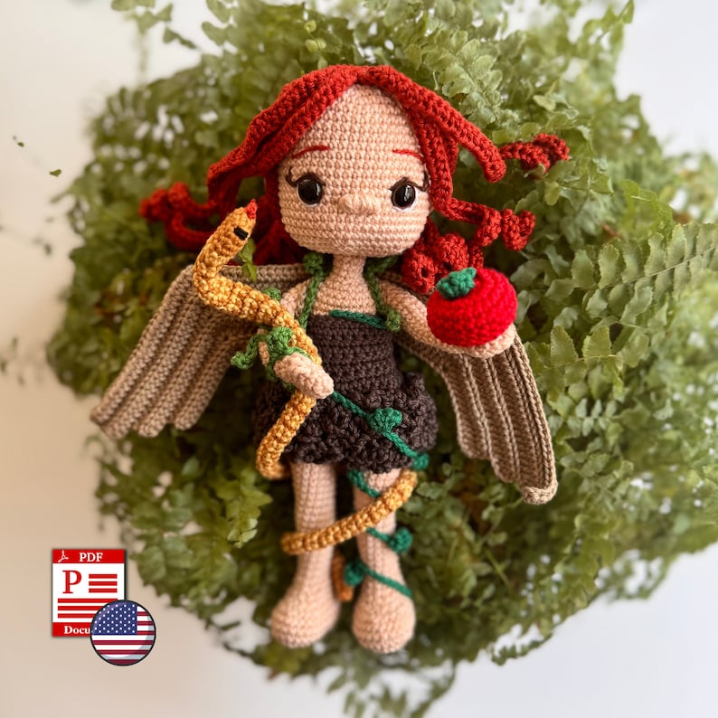 Lilith Amigurumi Doll Crochet Pattern, Fantasy Goddess PDF Pattern - Etsy