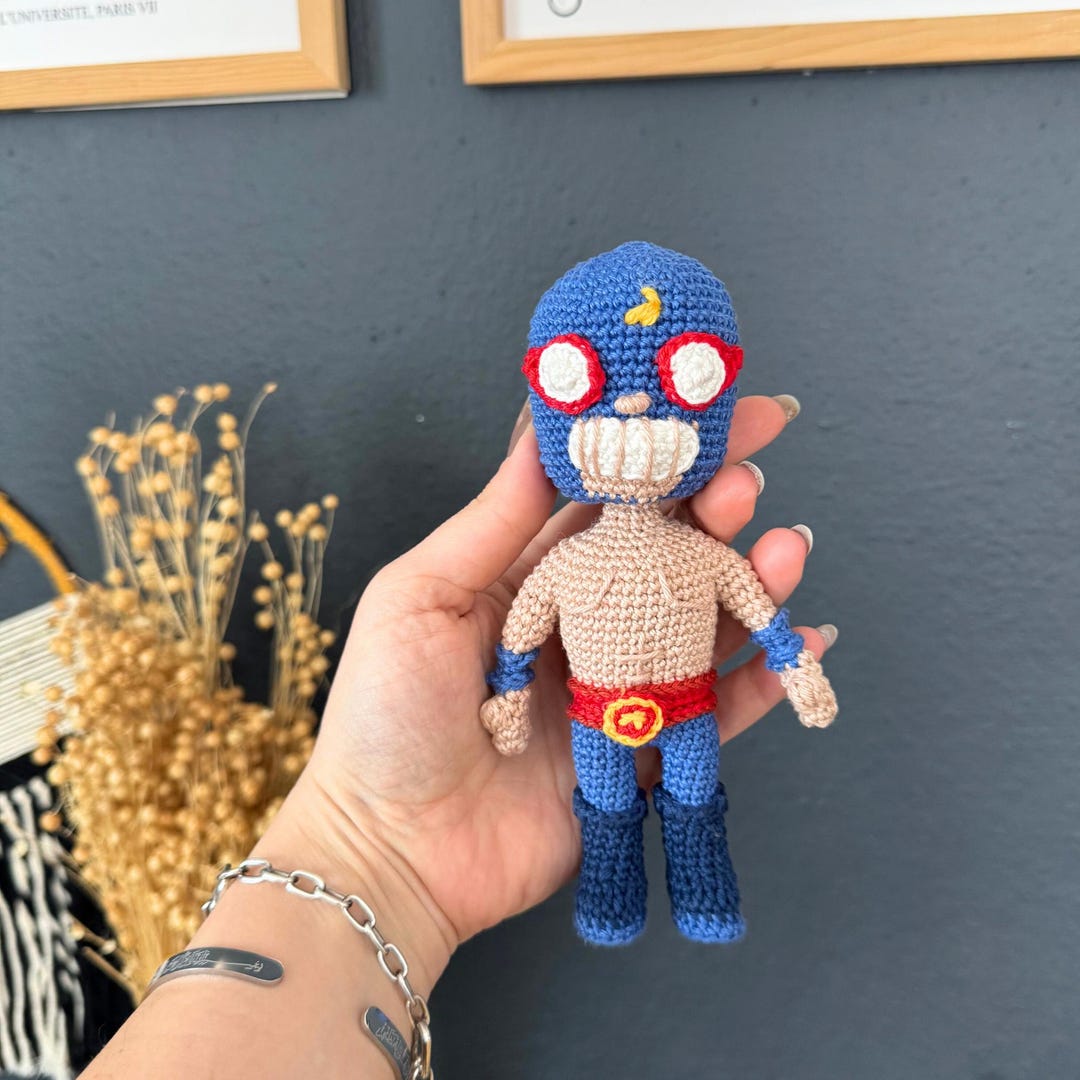 Wrestler Doll Inspired Amigurumi Crochet Pattern, Digital English PDF ...