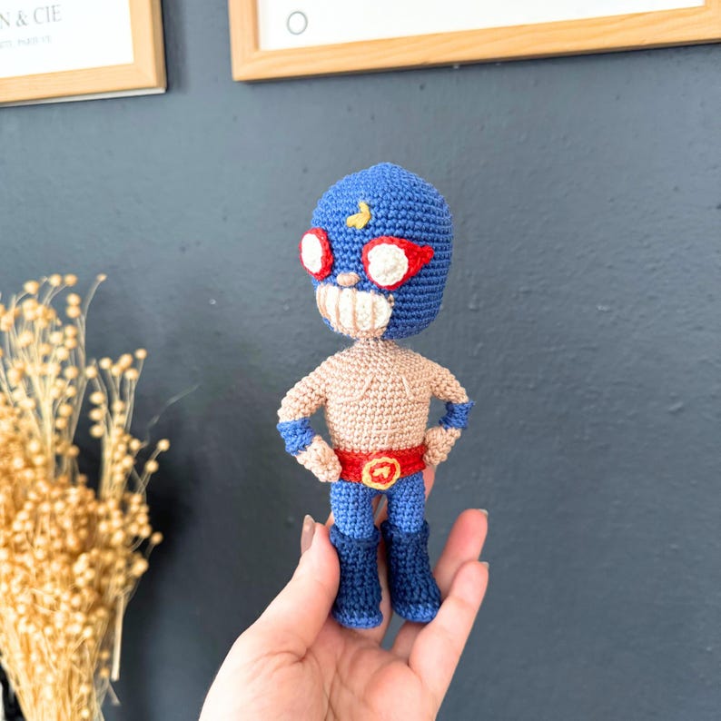 Wrestler Amigurumi Crochet Pattern: Handmade Plushie Toy (digital PDF ...