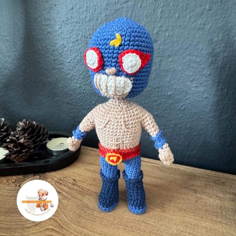 Wrestler Amigurumi Crochet Pattern: Handmade Plushie Toy (digital PDF ...