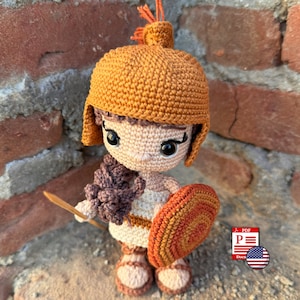Athena Amigurumi Pattern Greek Mythology Crochet Doll, No Sew Amigurumi ...