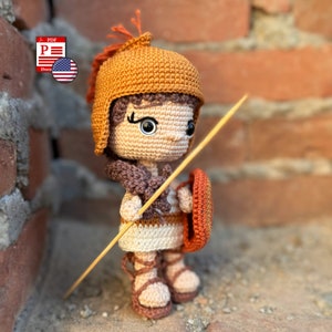 Athena Amigurumi Pattern Greek Mythology Crochet Doll, No Sew Amigurumi ...