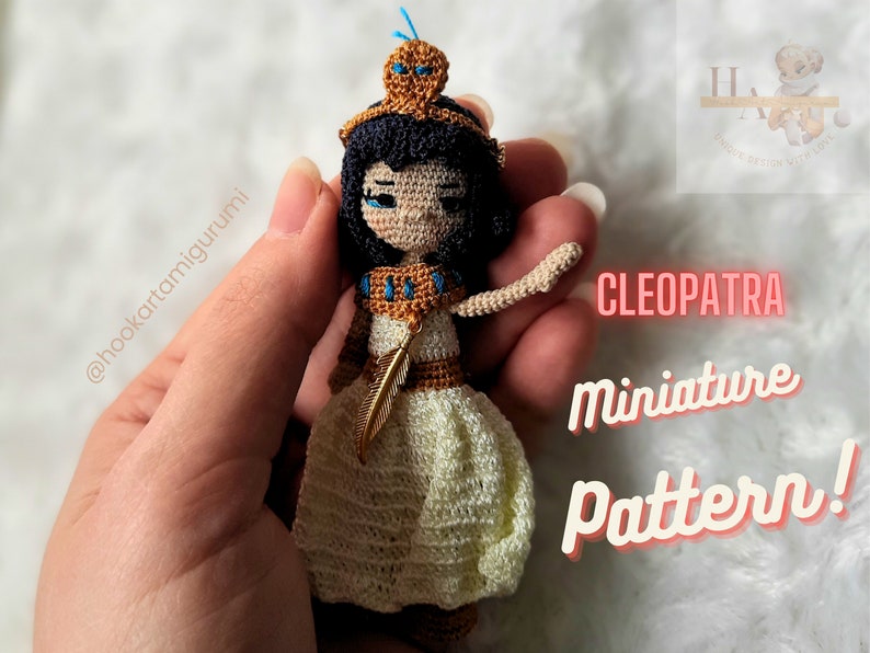 Miniature Cleopatra Amigurumi Pattern PDF Tutorial - Etsy