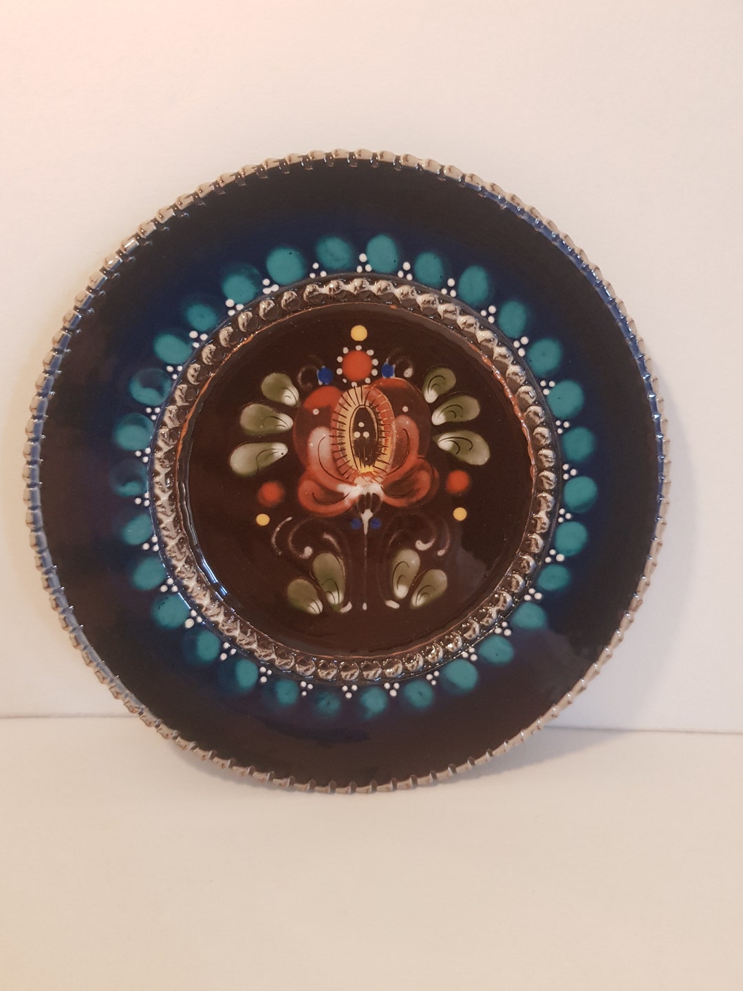 Swiss Vintage Pottery Wall Plate by Hugo Kohler Biel - Etsy