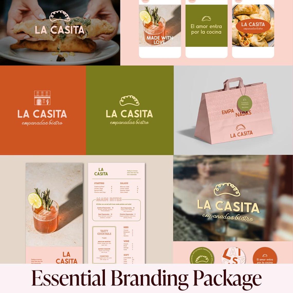 Custom Restaurant Branding Package: Logo Design, Small Business Kit - Etsy