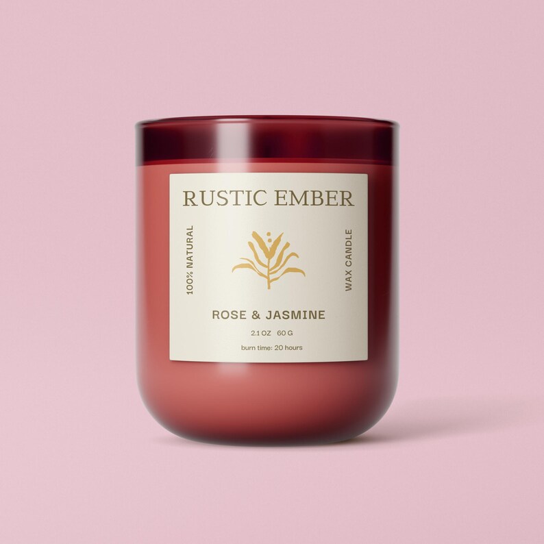 Editable Candle Label Bundle, Modern Candle Label Designs, Custom Candle Labels, DIY Candle ...