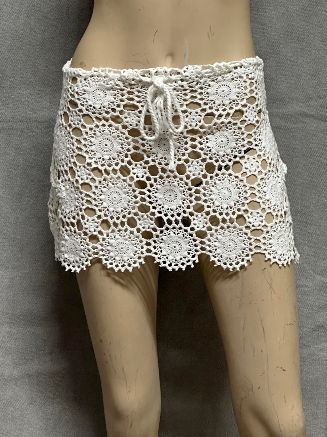 Crochet Mini Skirt Crochet Gift Skirt Crochet Beach Skirt Holiday Skirt ...