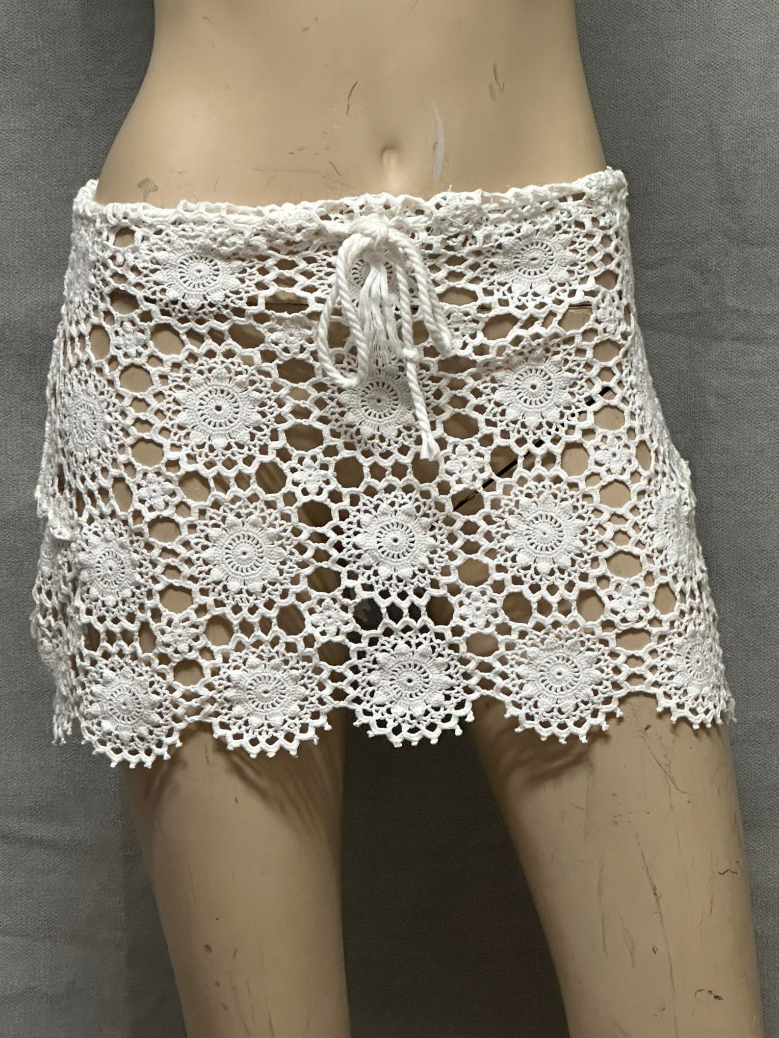 Crochet Mini Skirt Crochet Gift Skirt Crochet Beach Skirt Holiday Skirt ...