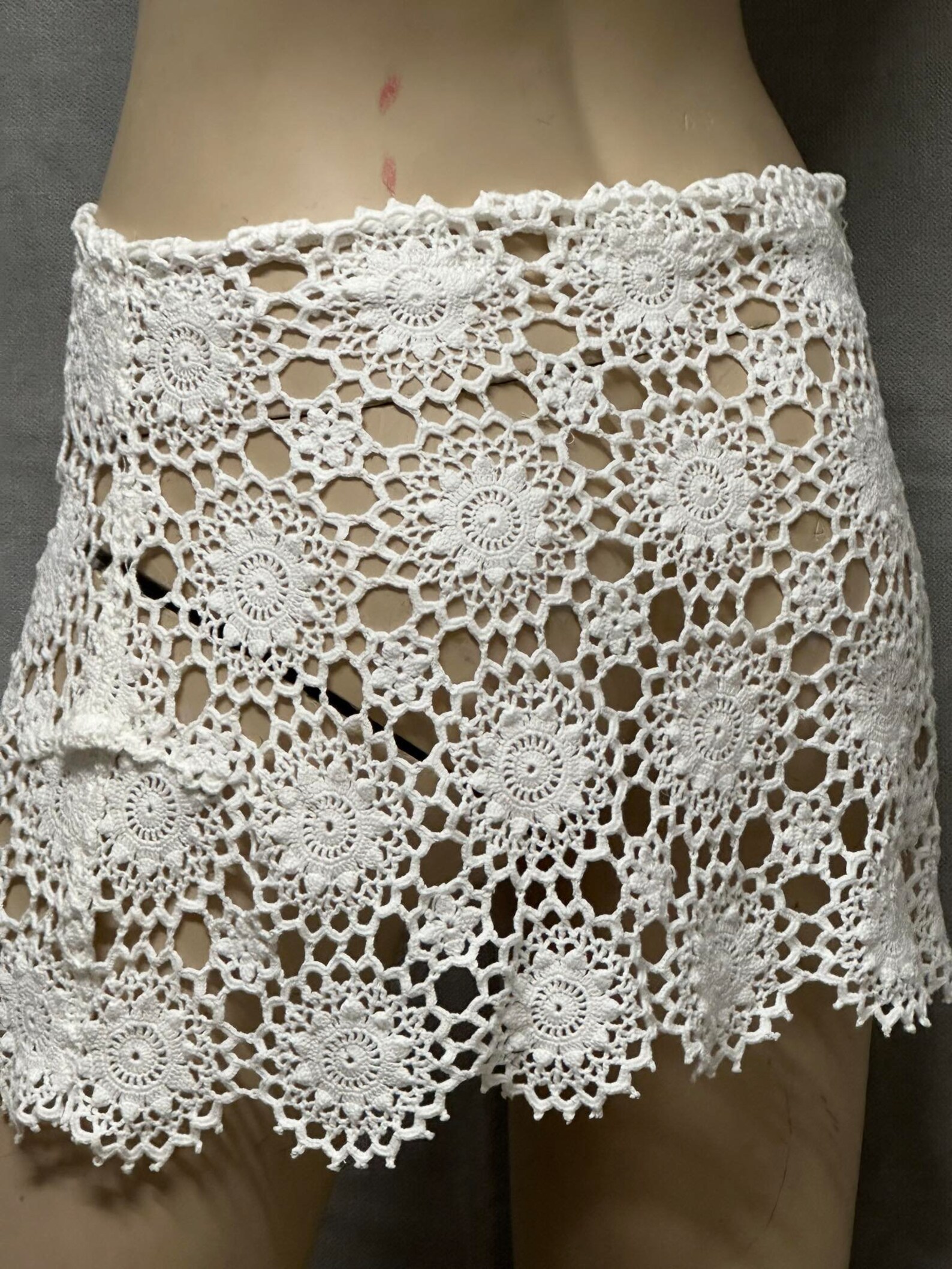 Crochet Mini Skirt Crochet Gift Skirt Crochet Beach Skirt Holiday Skirt ...