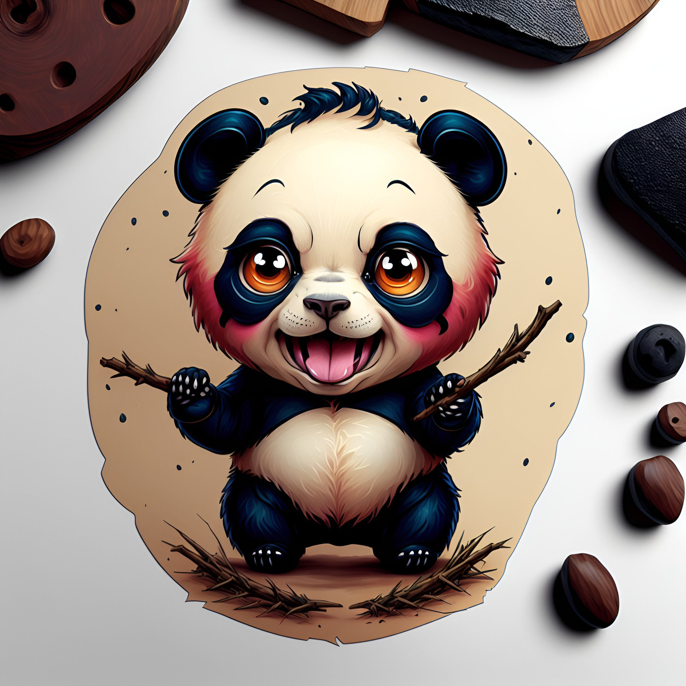 Cute Anime Chibi Panda