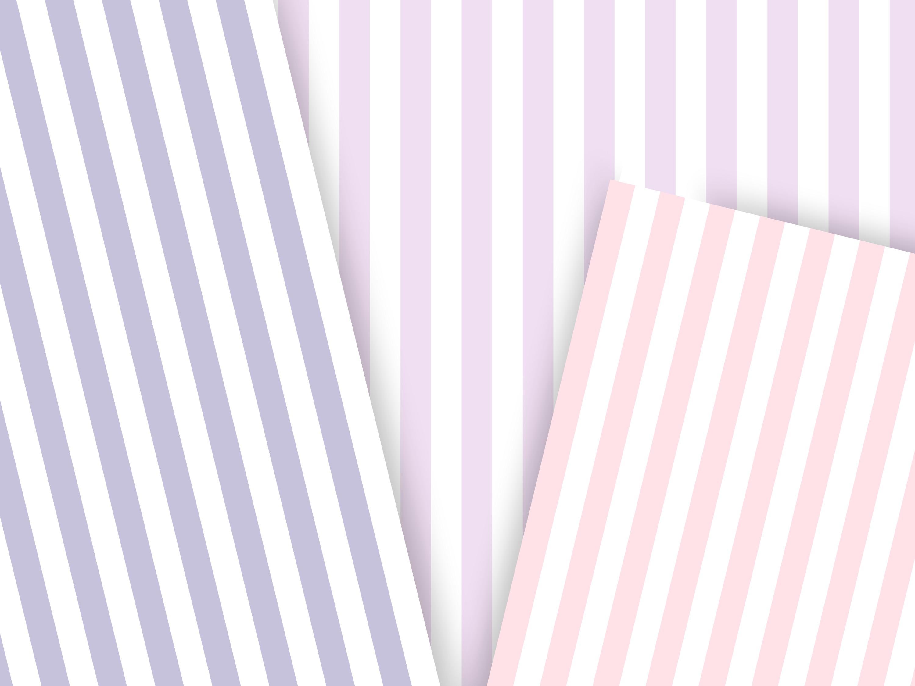 Seamless Stripe Digital Paper Bundle, Pastel Striped Backgrounds, 12x12 ...