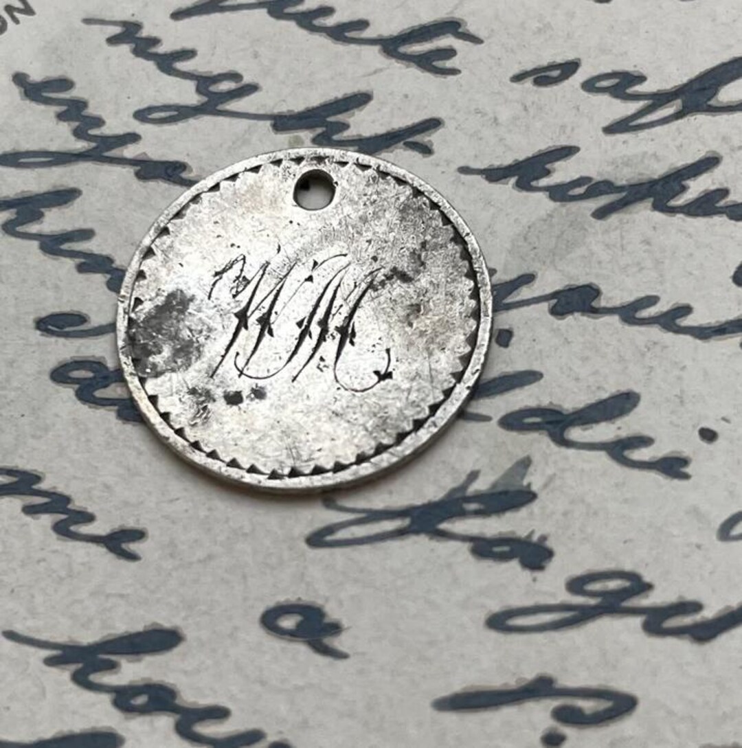 Victorian WM Love Token Charm - Etsy