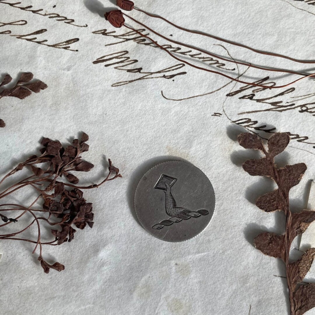 Crest Pictorial Love Token Charm - Etsy
