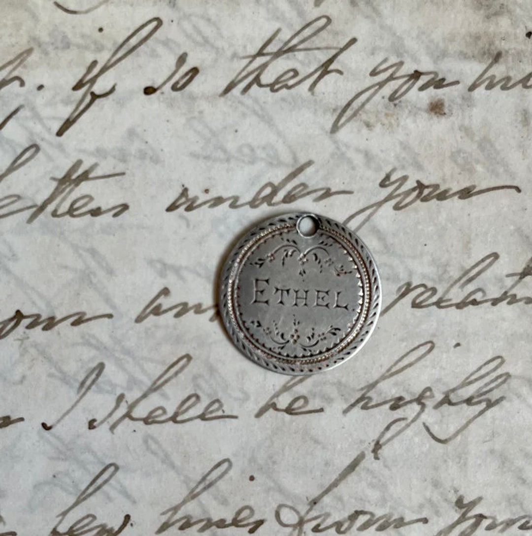 Victorian Ethel Love Token Charm - Etsy