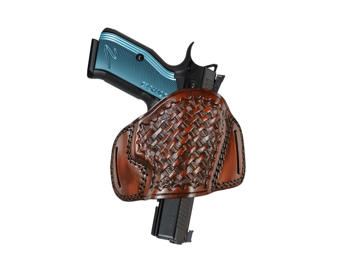Leather Pocket Holster Fits CZ Shadow 2, Cz P10S, CZ 75 Sp01, P07, Cz ...