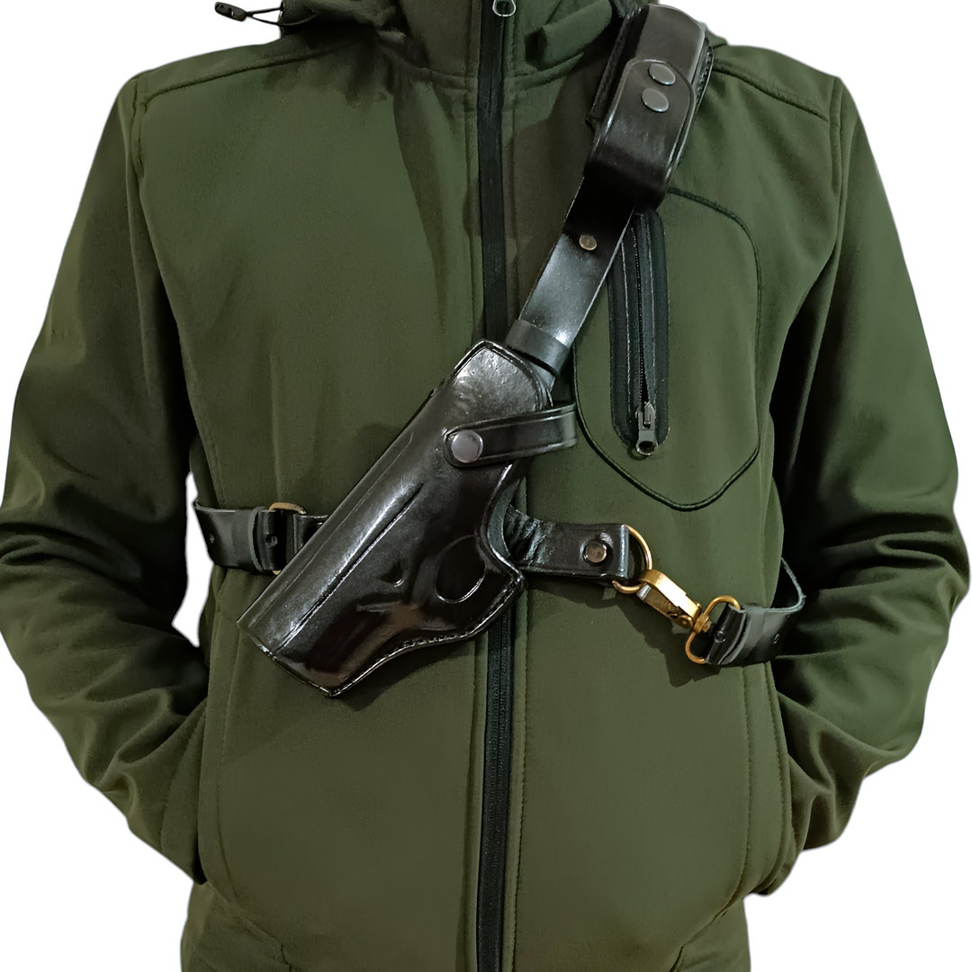 Leather Chest Carry Holster Fits Magnum Research Desert Eagle Series ...