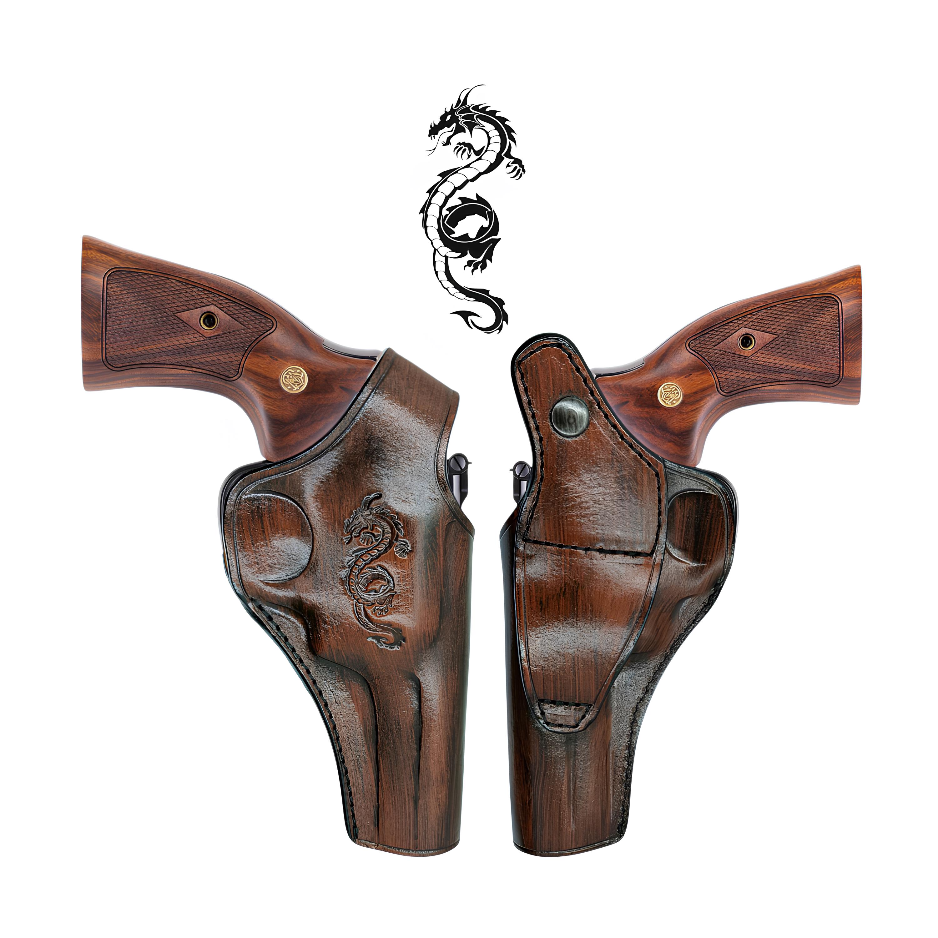 Colt Police Positive Revolver Holster: Handmade Leather Thumb Snap OWB ...