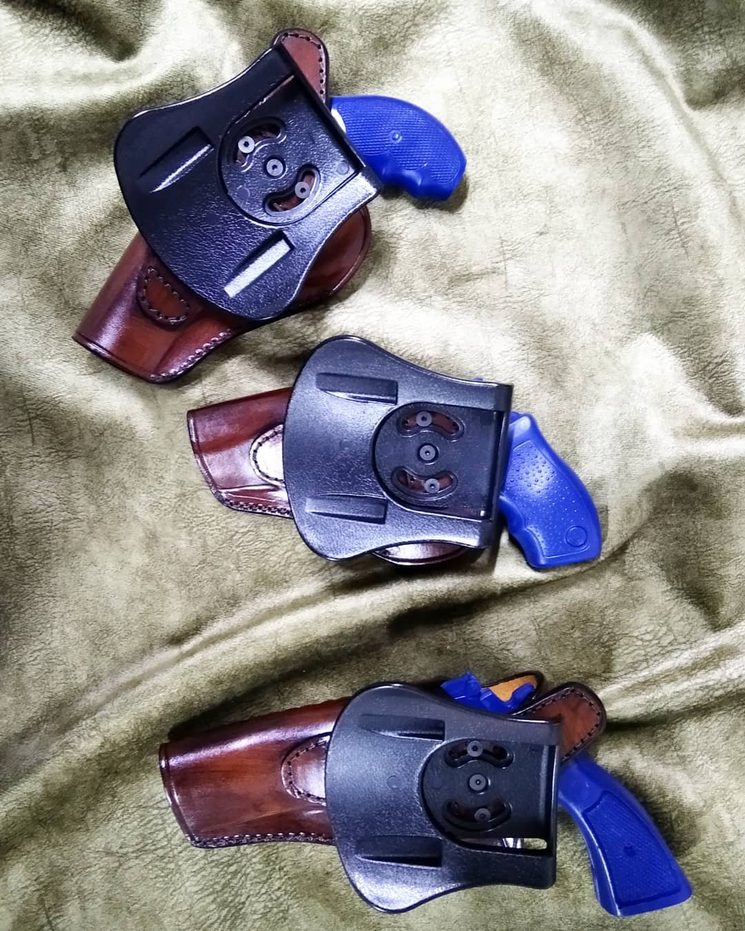 Leather Paddle Holster Fits Smith and Wesson, S&W Model 19 Revolver ...