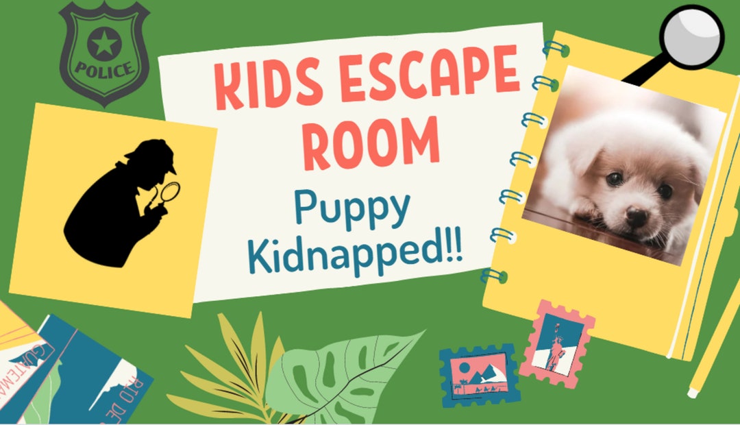 Kids Escape Room! Print & Play! Kids Activity! Fun Activity - Printable ...