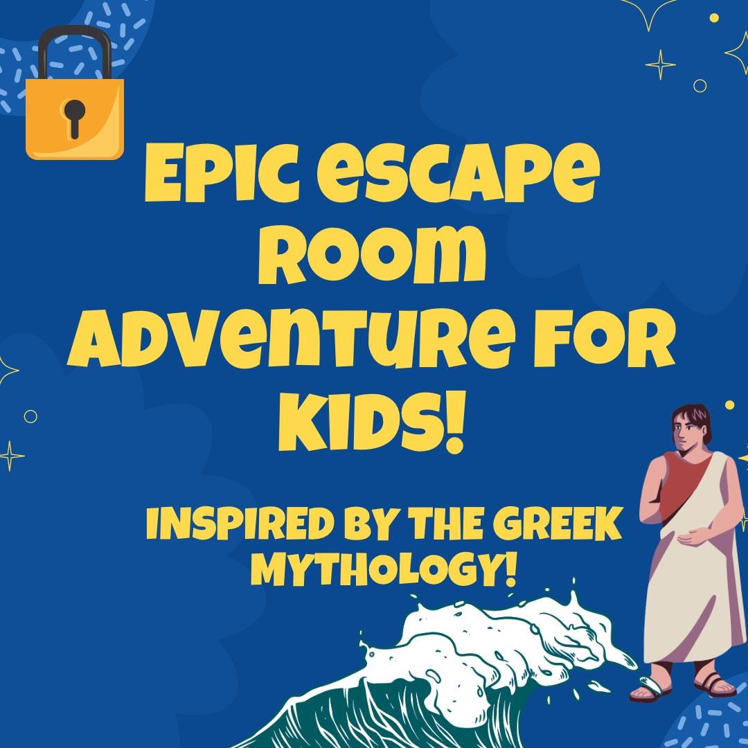 Epic Escape Room Adventure for Kids – Explore Odysseus’ Journey! - Etsy