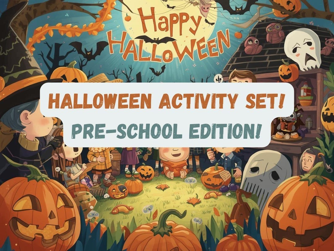 Halloween Preschool Activity Pack | 20 Printable Halloween Worksheets ...