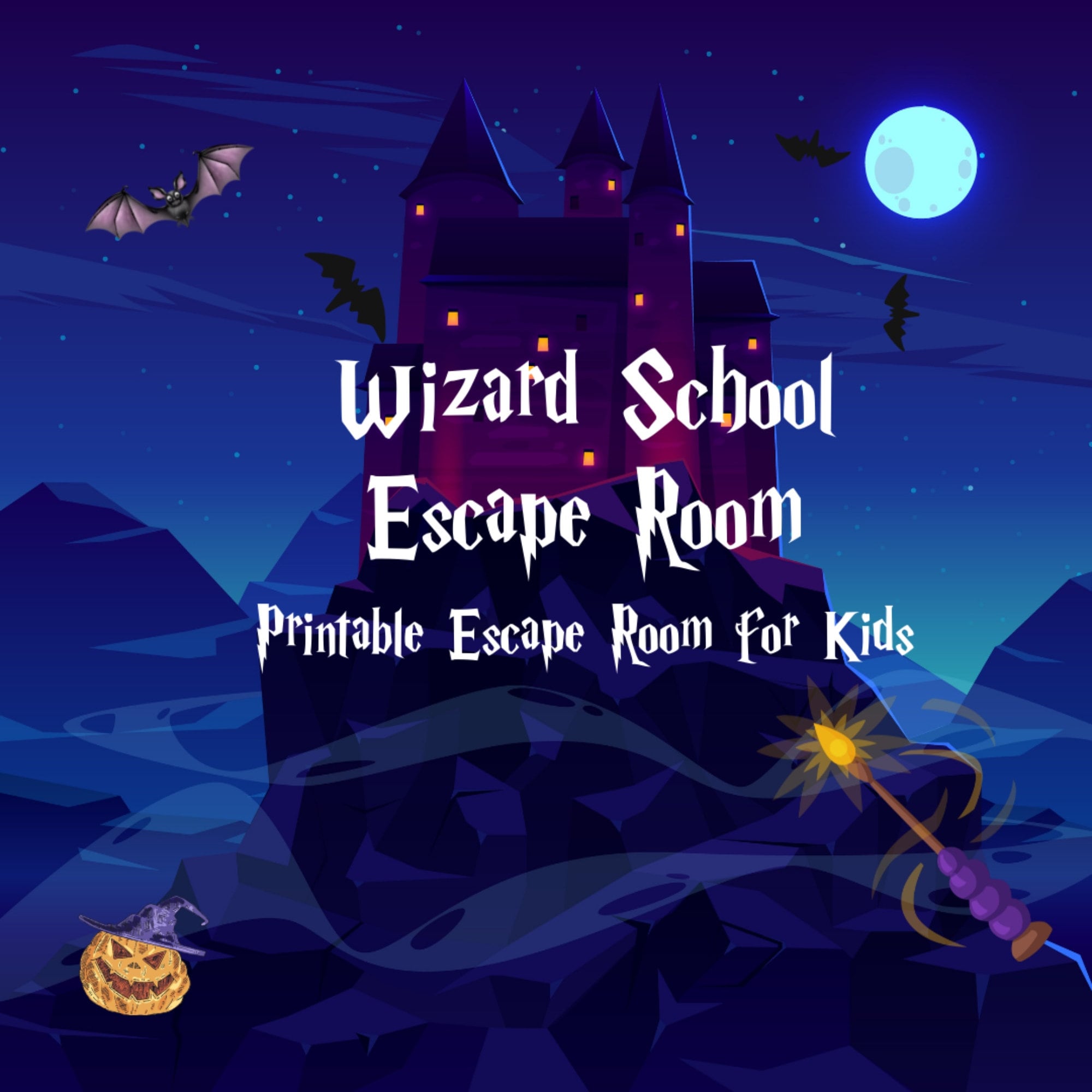 Wizard School Escape Room Game, Printable Escape Room for Kids, Instant ...
