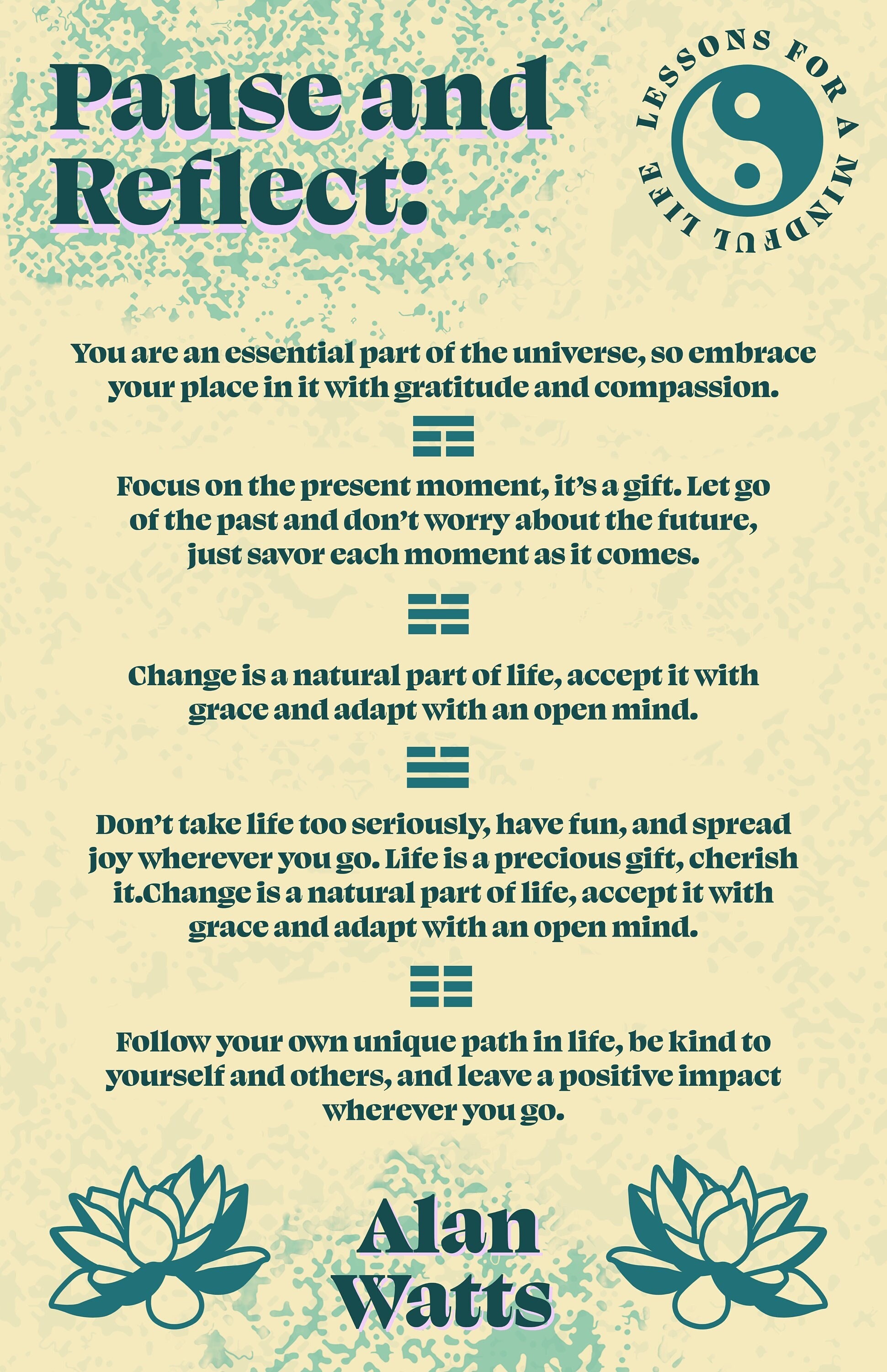 Motivational Poster Alan Watts - Etsy