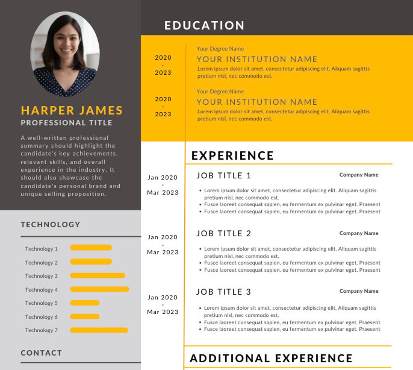 Editable Modern Resume Template | CV & Cover Letter Format | References ...